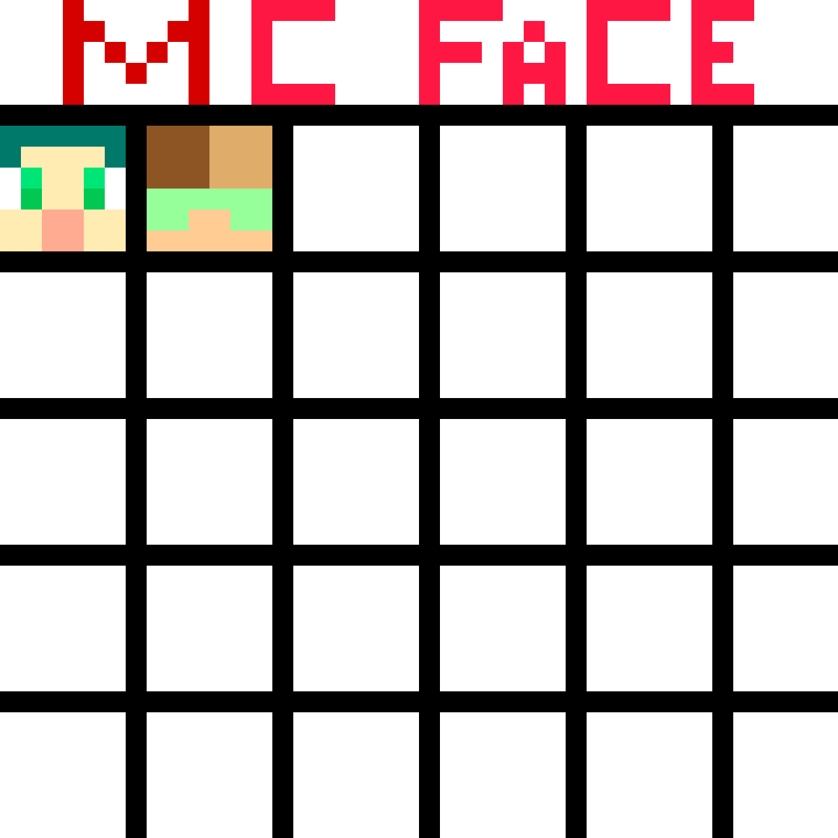 Editing MAKE YOUR MINECRAFT FACE - Free online pixel art drawing tool ...