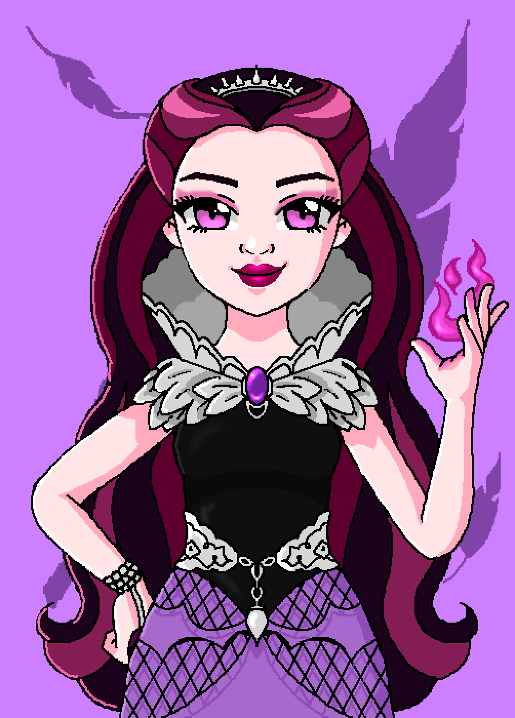 Pixilart - Raven Queen by Nintendork