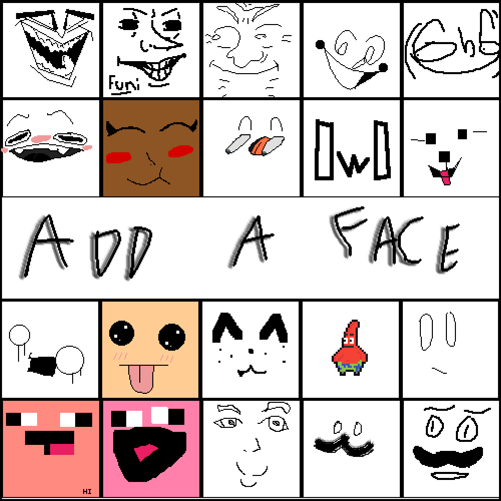 Editing Add A Face - Free online pixel art drawing tool - Pixilart