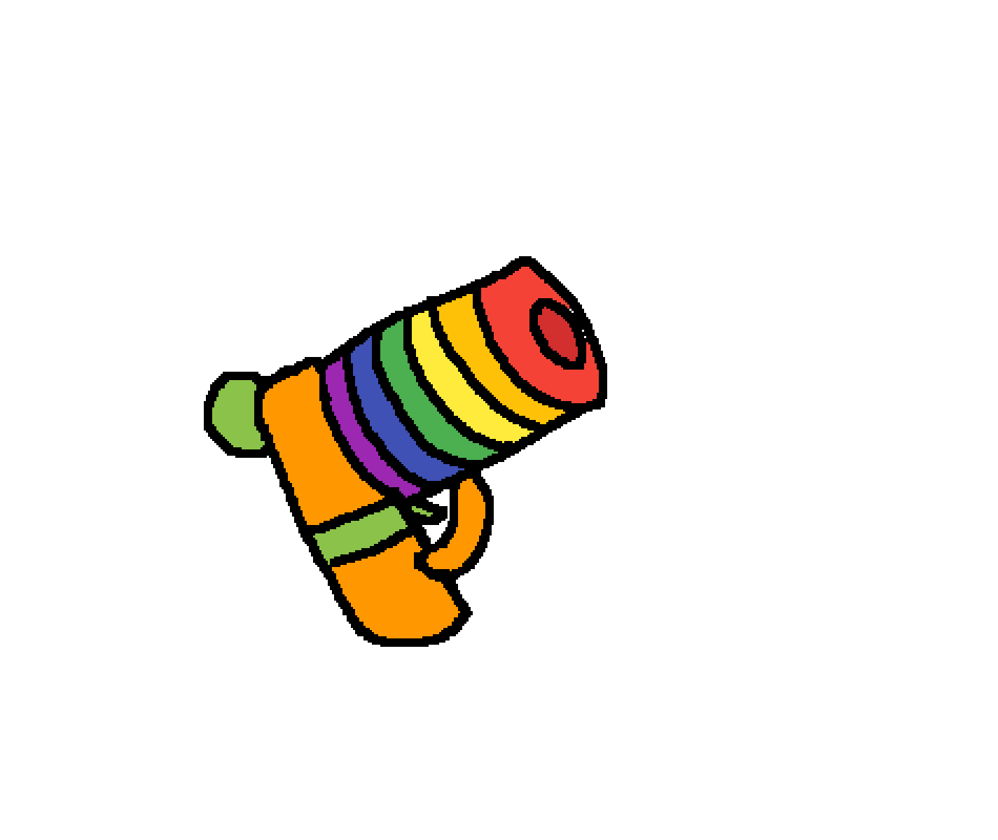 Pixilart - Rainbow Blaster by Tristan777