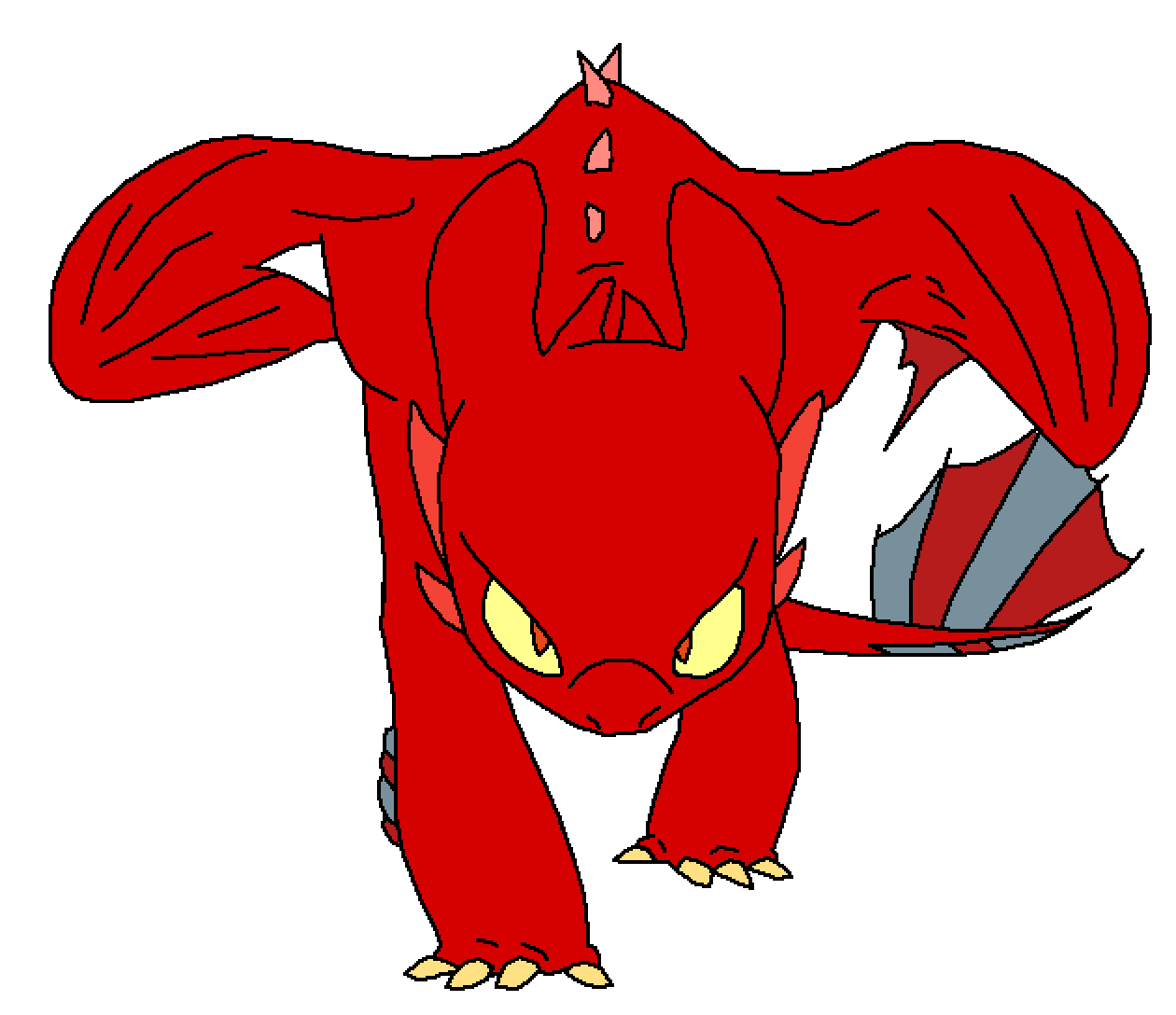 Editing Red Toothless - Free online pixel art drawing tool - Pixilart