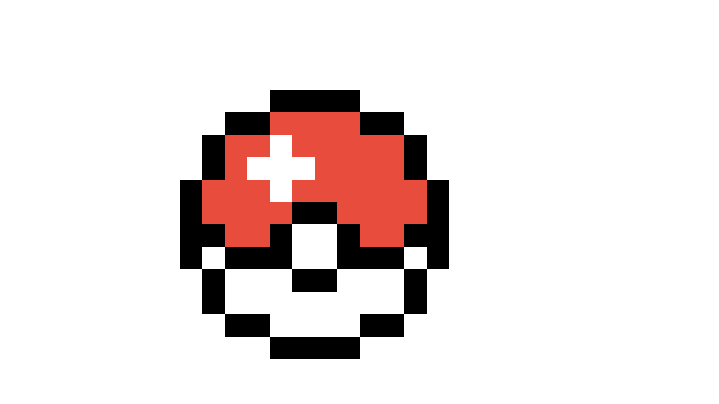 Editing pokeball - Free online pixel art drawing tool - Pixilart