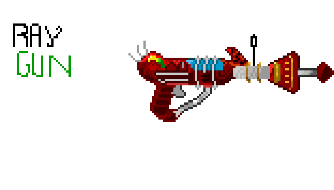 Ray Gun Pixel 1126pcs Call Of Duty Ray Gun V2 MOC Building Block