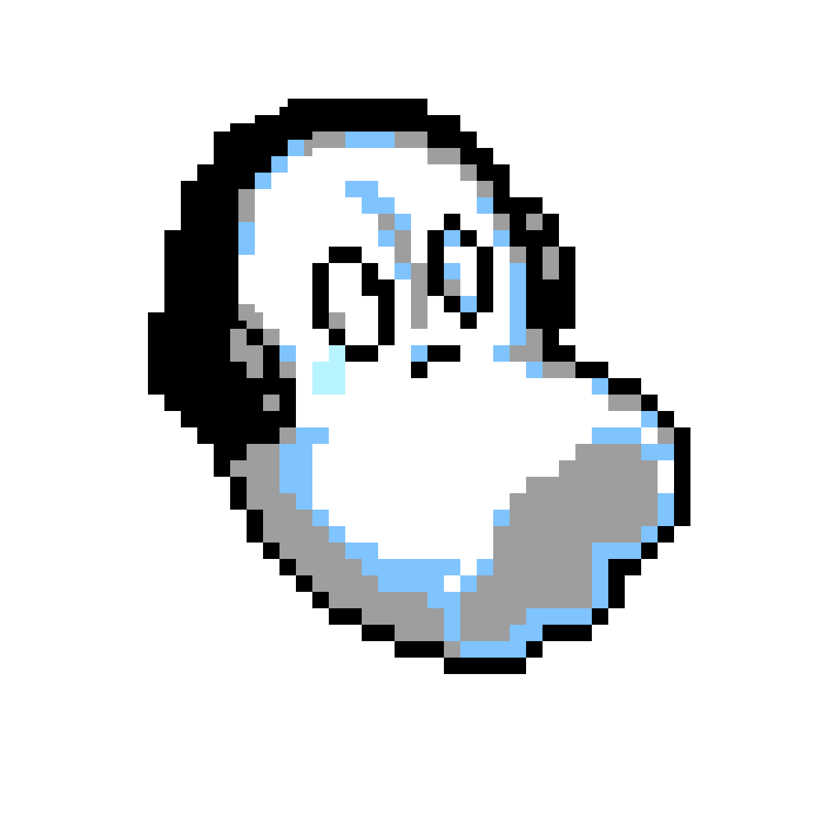 Editing Napstablook - Free online pixel art drawing tool - Pixilart