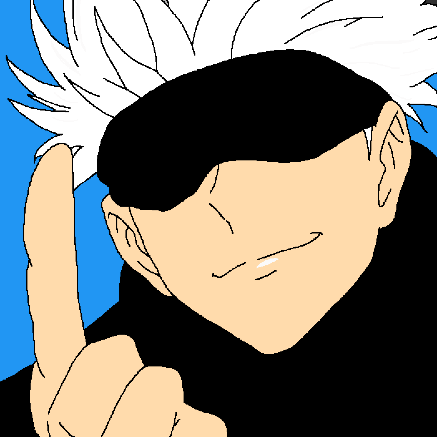 Pixilart - Gojo Base by woiio