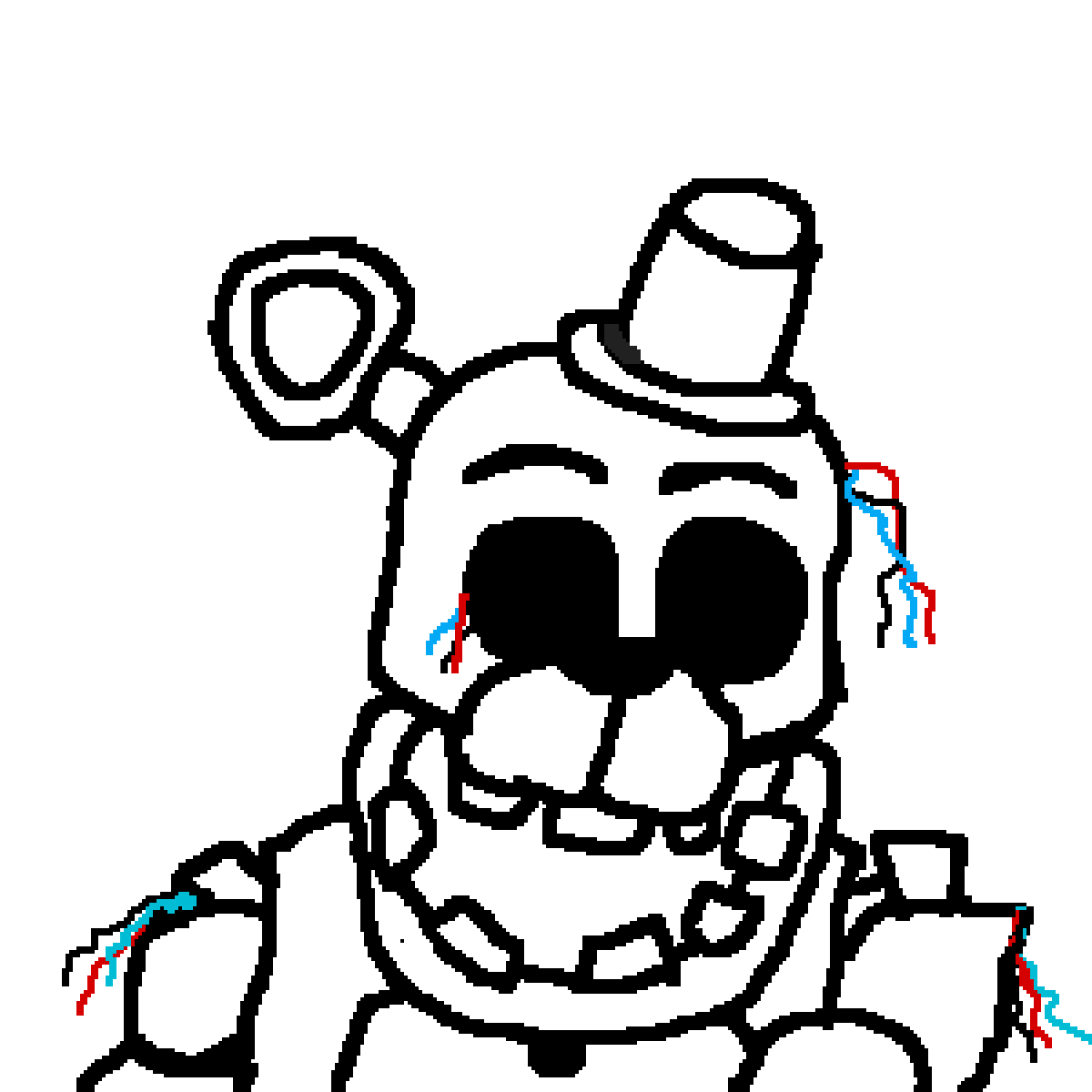 Editing Golden Freddy Base - Free online pixel art drawing tool - Pixilart