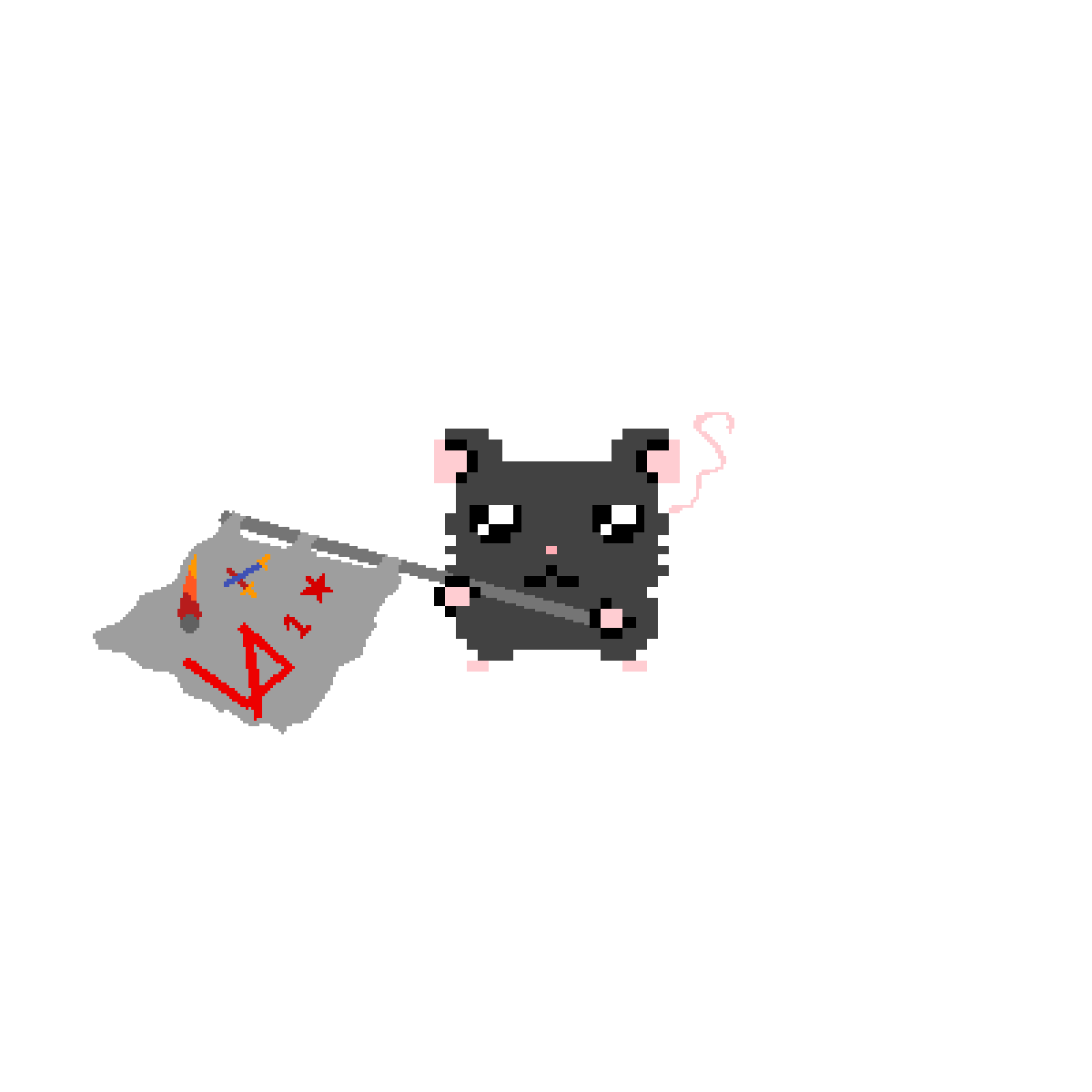 Pixilart - flag mouse by savageyeeter12