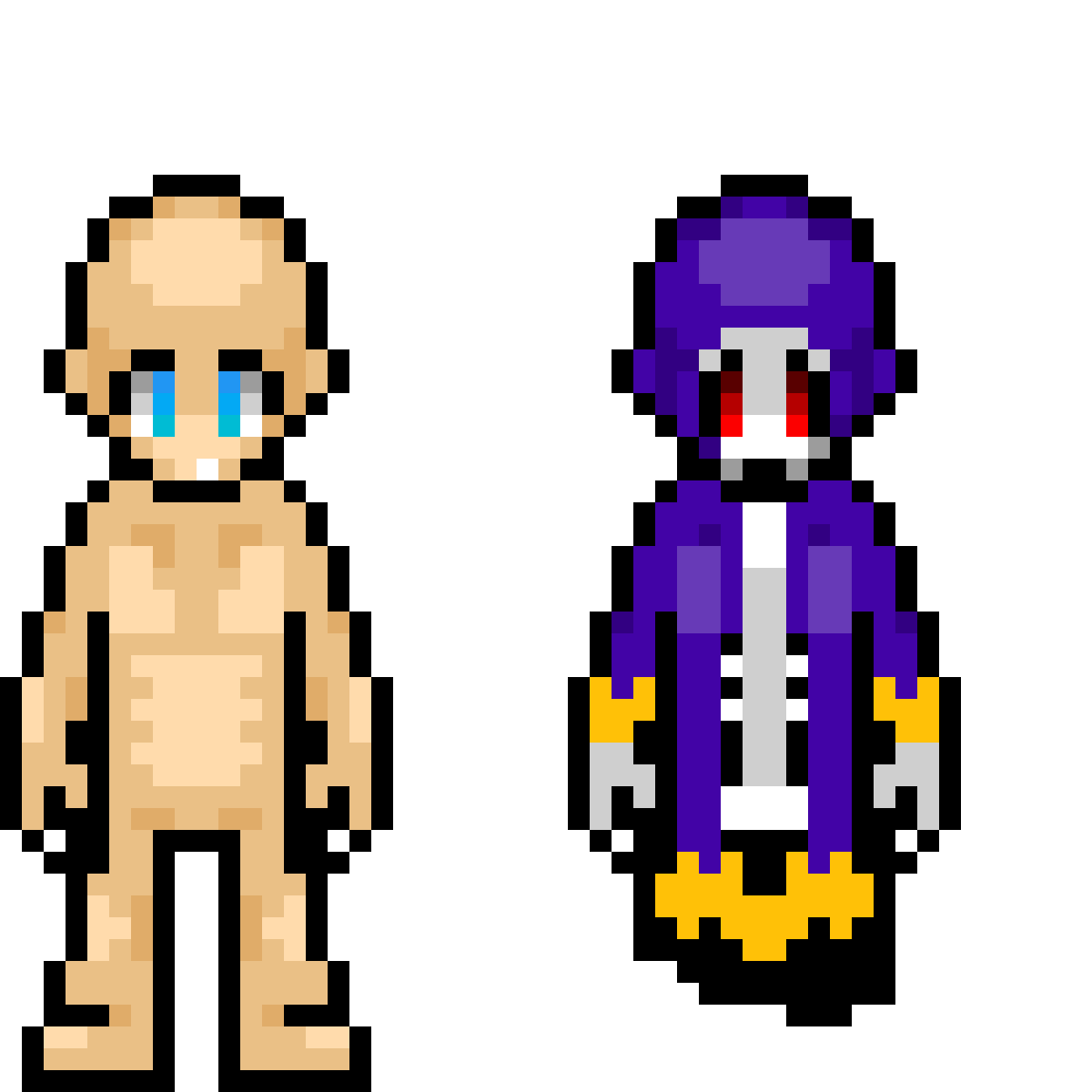 Editing MINI CHARACTER BASE - Free online pixel art drawing tool - Pixilart