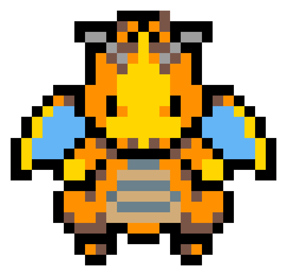 Pixilart - Dragonite - Pokemon by Sealdijon