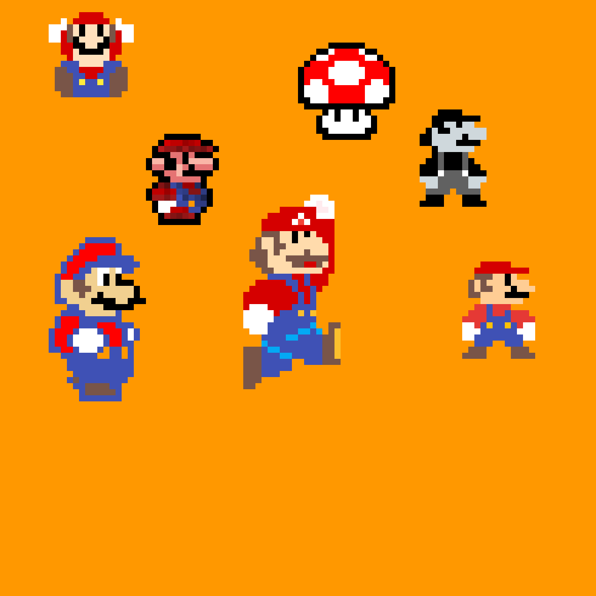 Pixilart - Modern Mario by Mario-mario