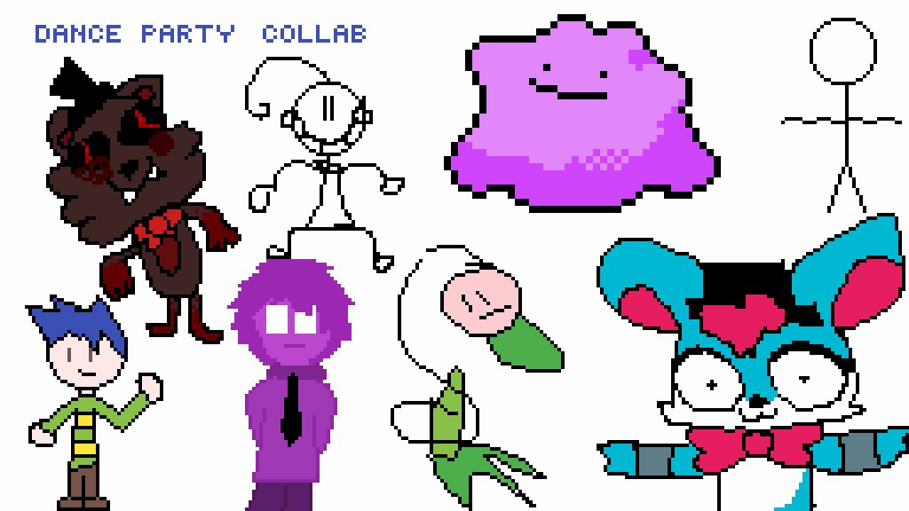 Editing DANCE PARTYYYYY - Free online pixel art drawing tool - Pixilart