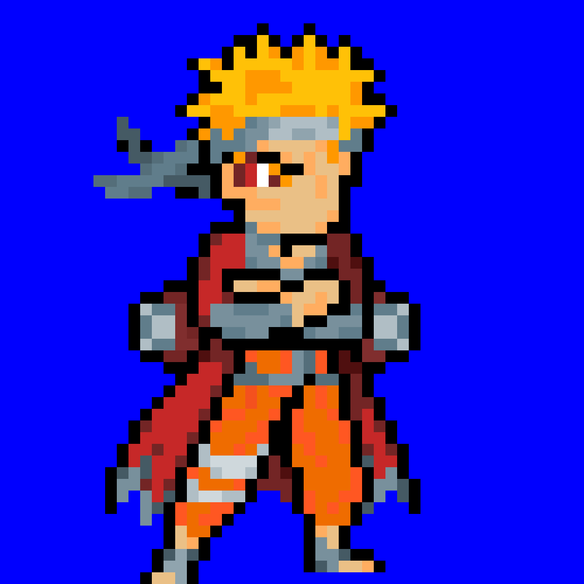 Pixilart - Naruto Sage Mode by Nawrotkiewicz