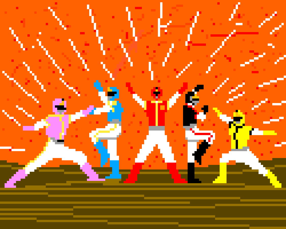 Pixilart - 科学戦隊ダイナマン (Kagaku Sentai Dynaman) by AmericanPsycho