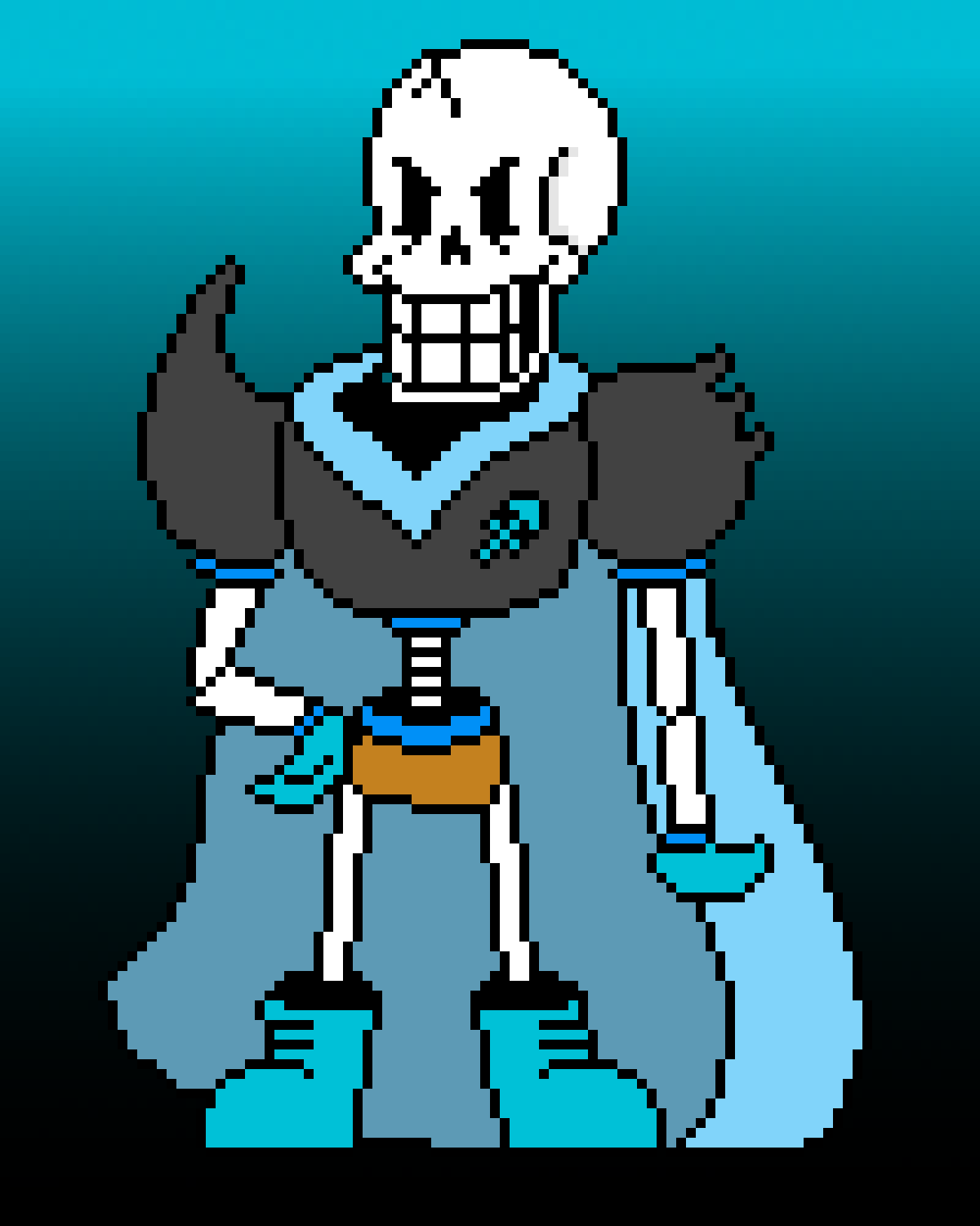 Pixilart - negativetale papyrus by sandsandeton