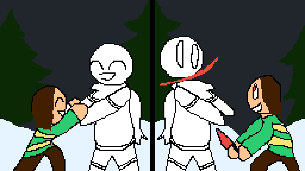 Pixilart - Undertale Collab ( Papyrus fight ) by Ninjago