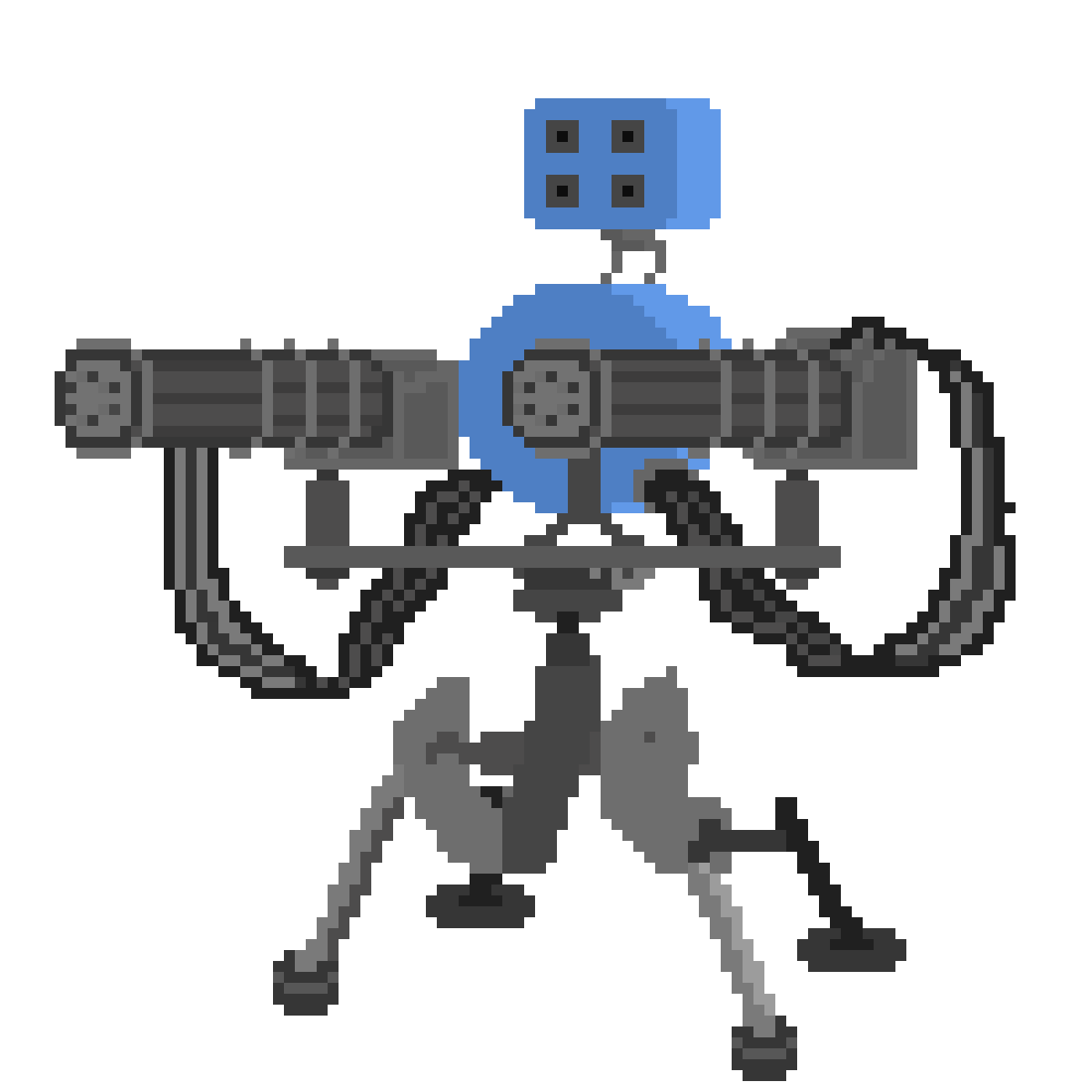 Pixilart - sentry gun(BLU) by DoppleGengar