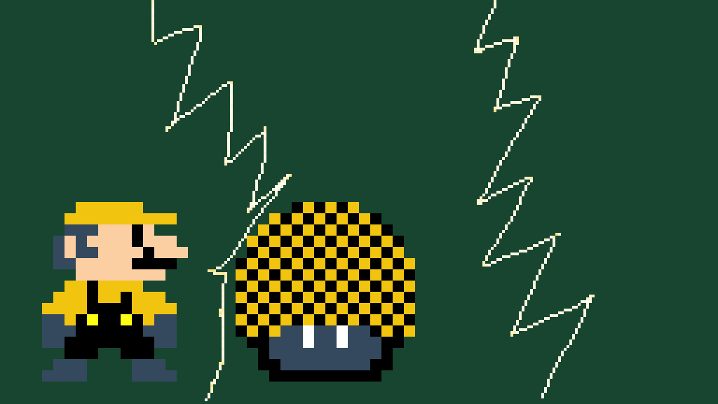 Pixilart - Electric mushroom and Electric mario by MurphysLaw