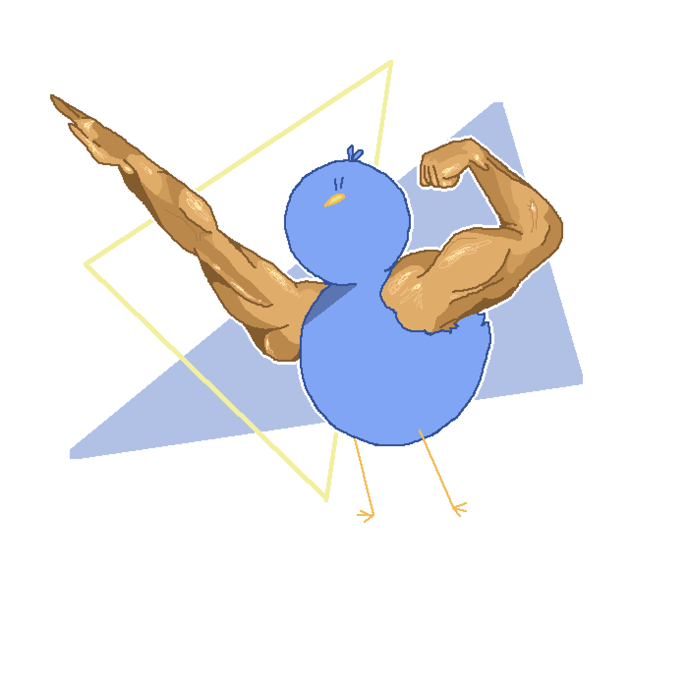 Pixilart - Muscle bird bro by TheHomoSexual