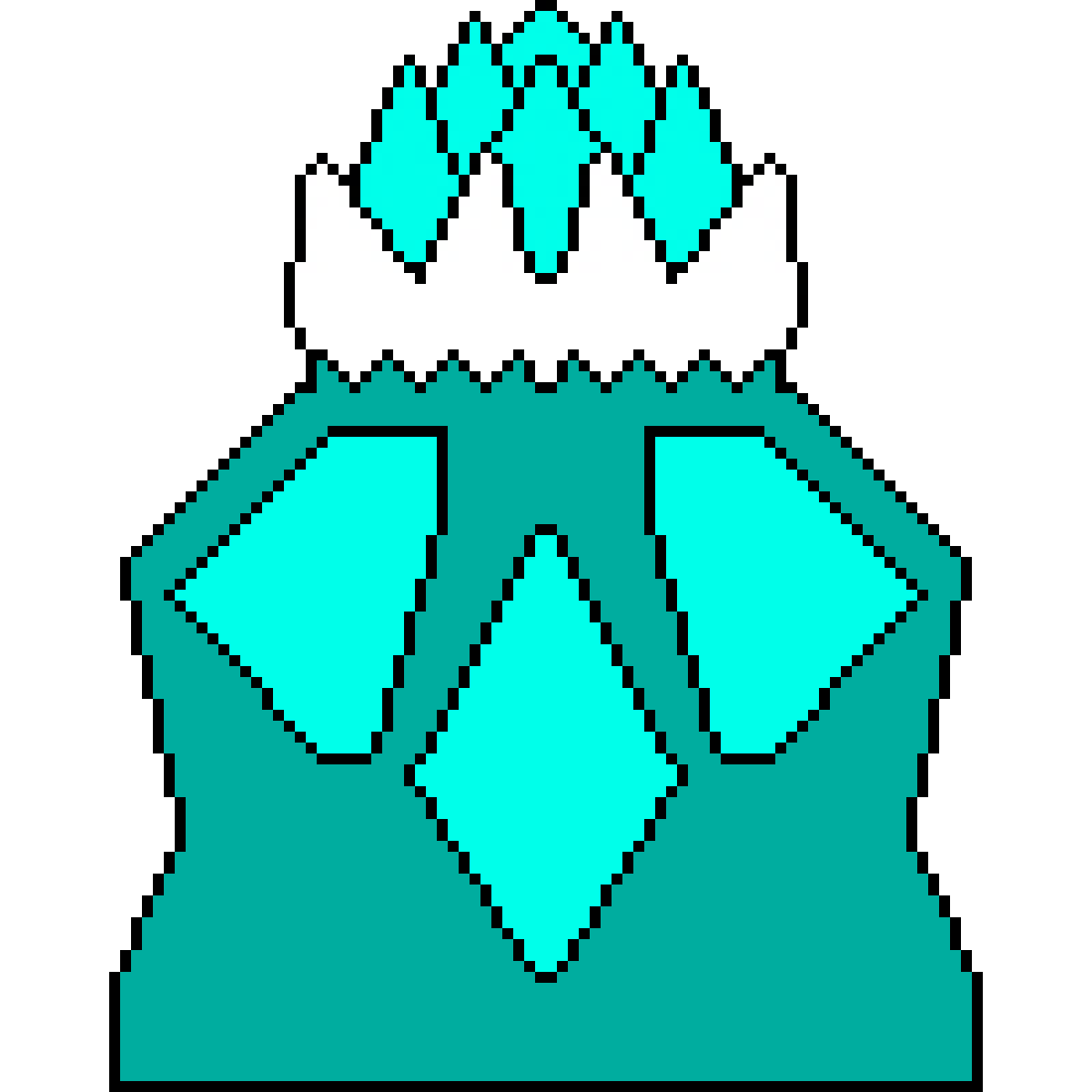 Pixilart - Royal Ice slime by DrLiam123