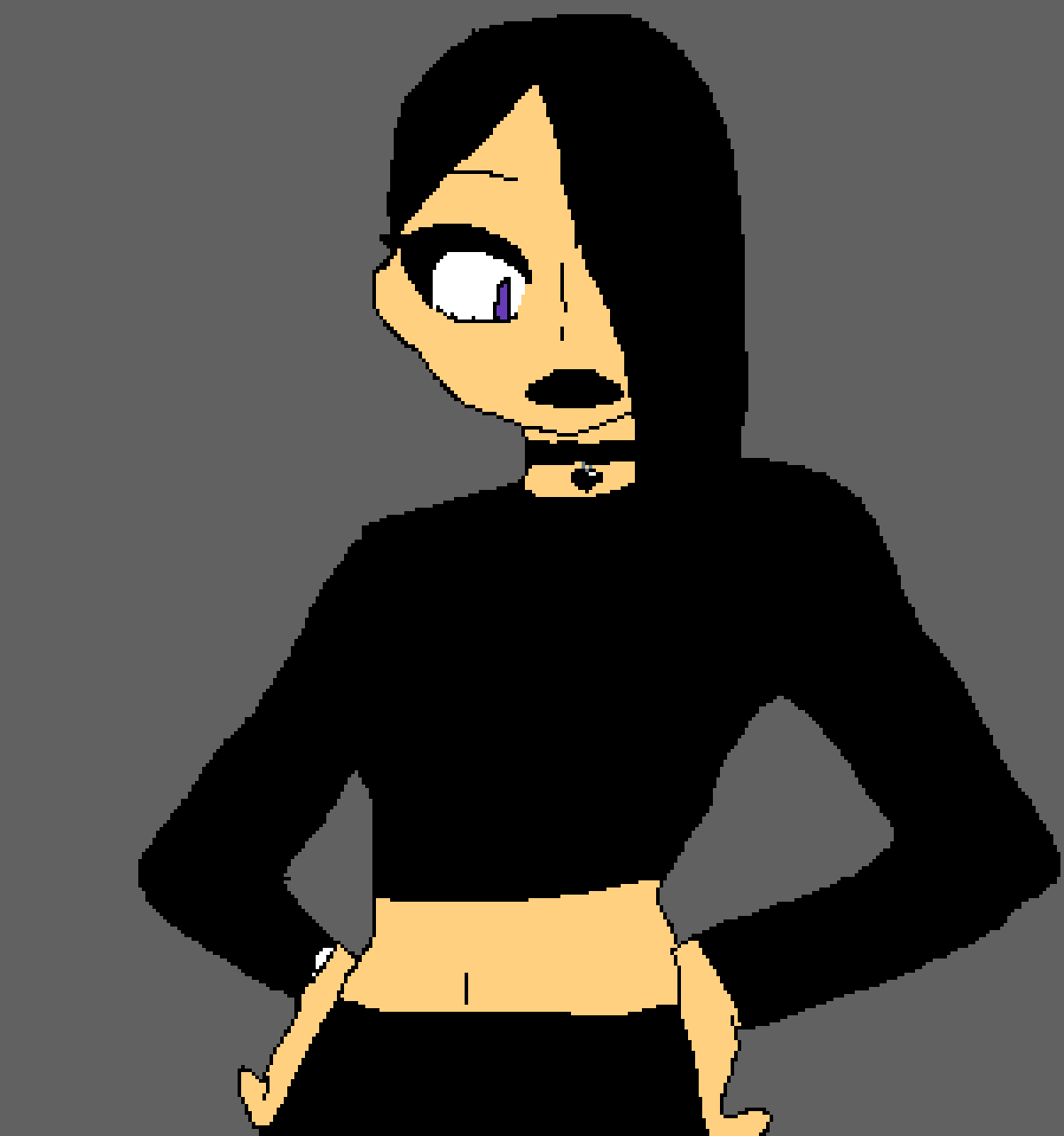 Editing Goth Girl - Free online pixel art drawing tool - Pixilart