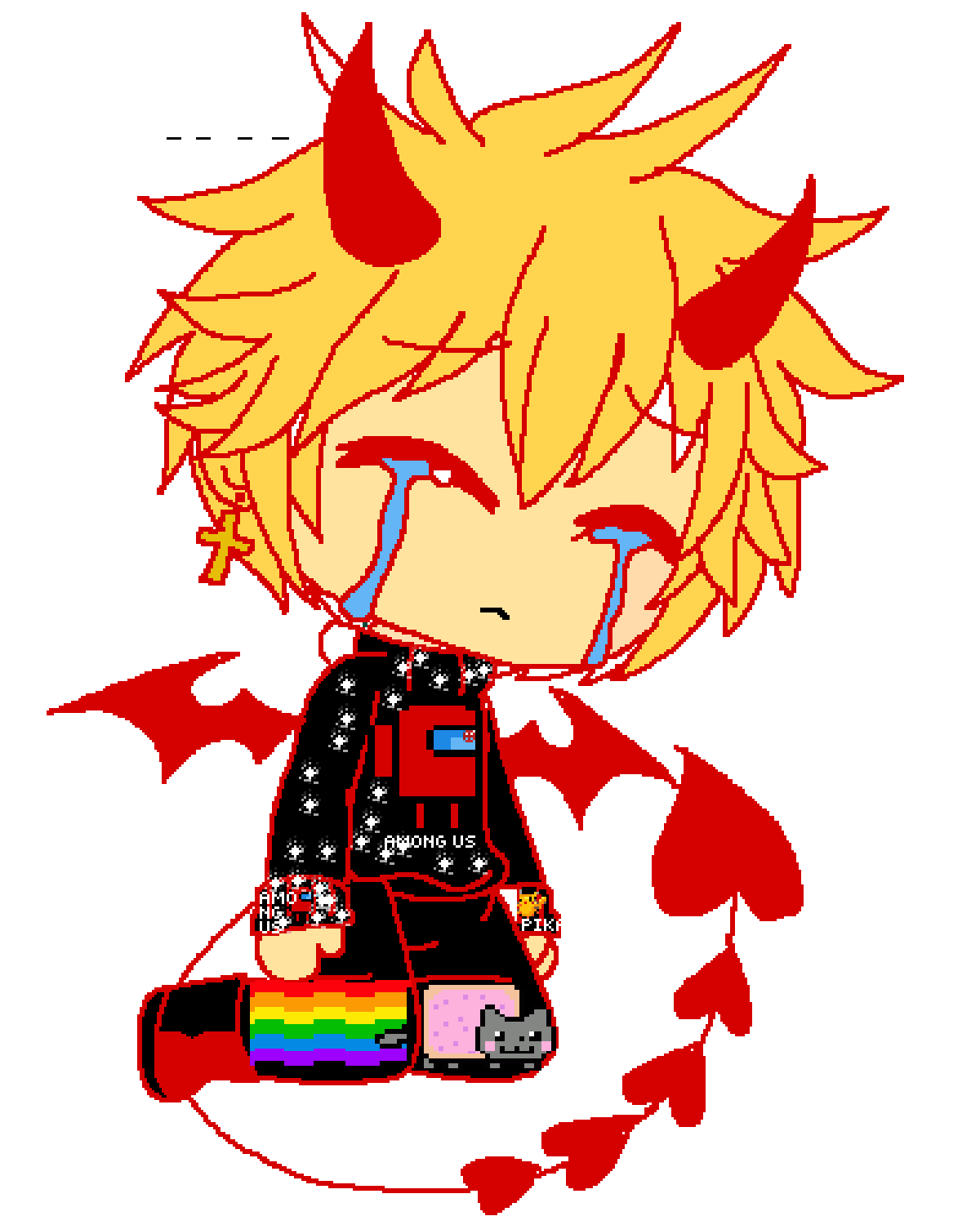 Editing CRying devil - Free online pixel art drawing tool - Pixilart