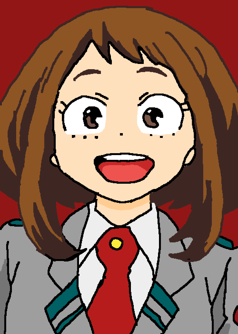 Pixilart - Ochako Uraraka by Tomioka-Giyu