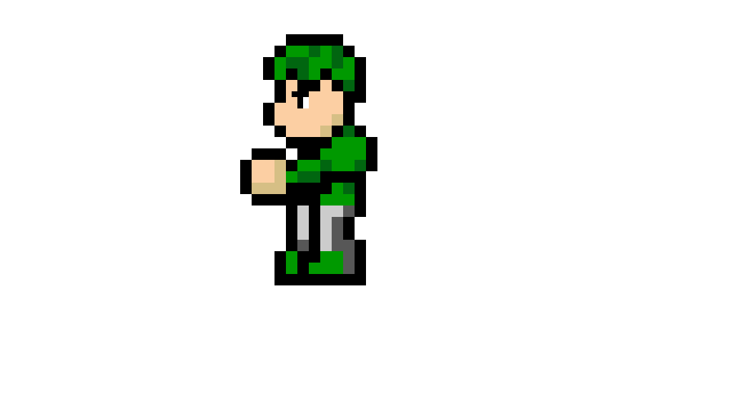 Editing Sprite perso vert bras tendu - Free online pixel art drawing ...