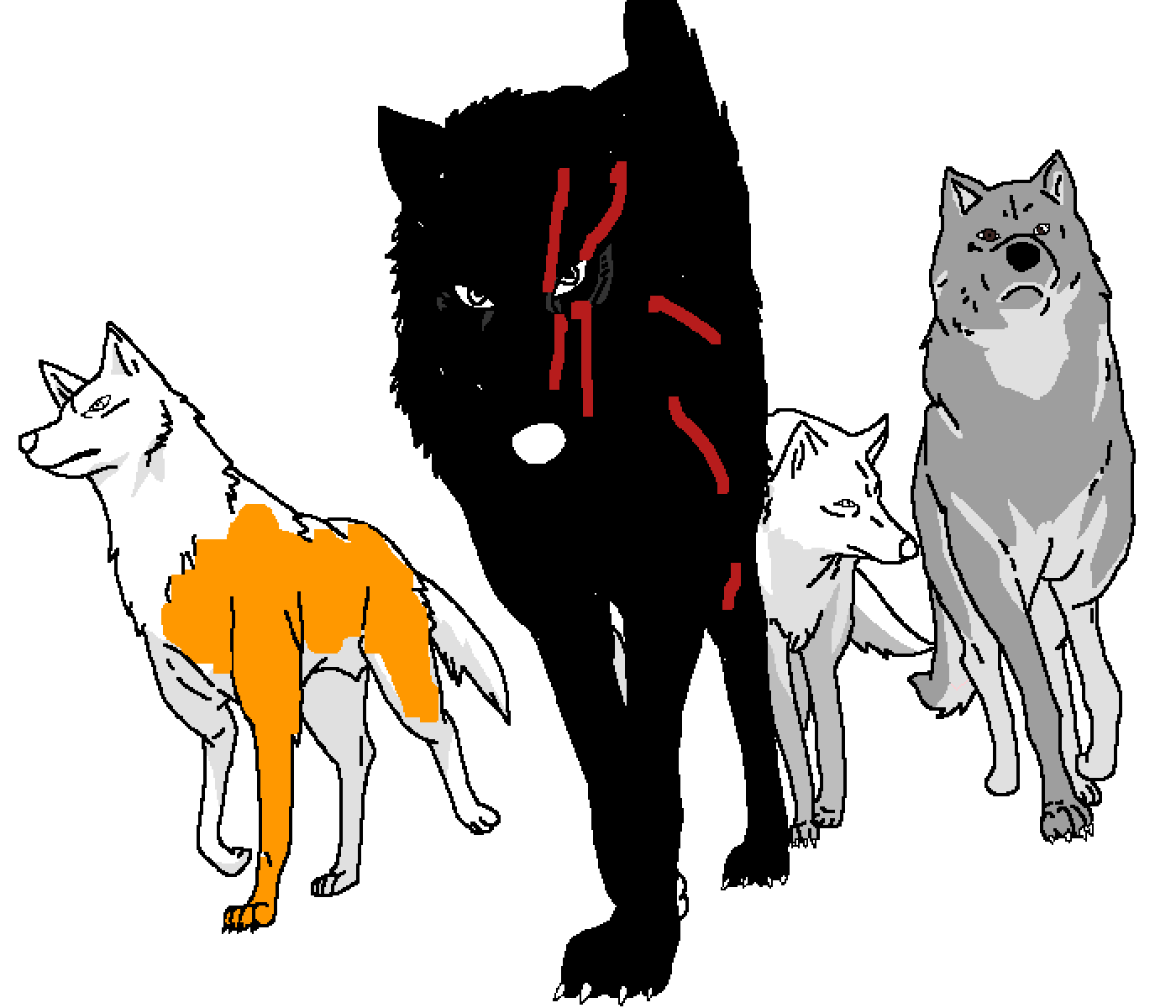 Editing Werewolves We Own the nap - Free online pixel art drawing tool ...