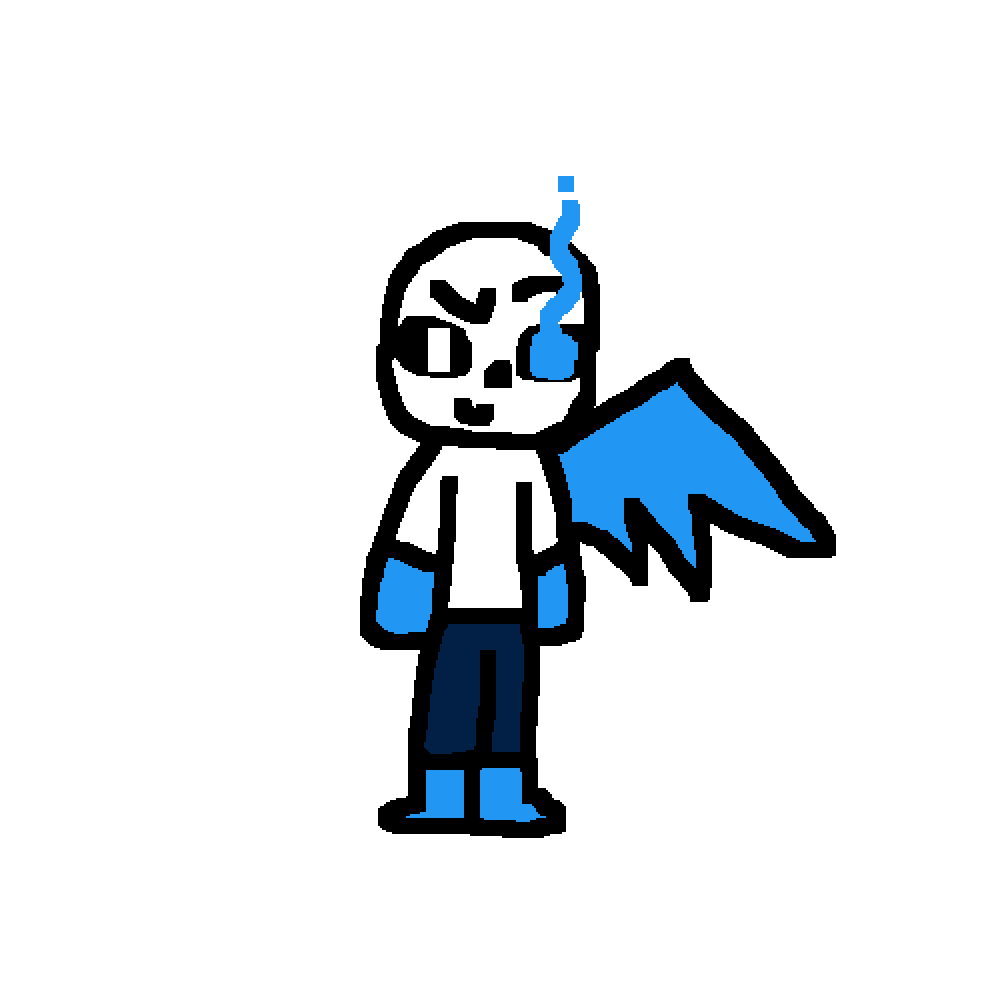 Pixilart - steel.blue sans by rasad22