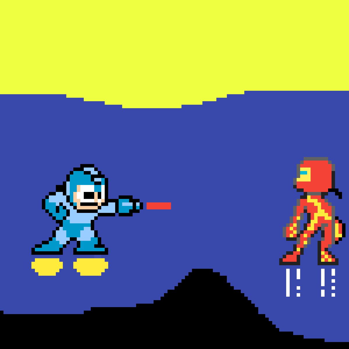 Pixilart - Mega Man X vs Ninja Kai V by cubewastaken