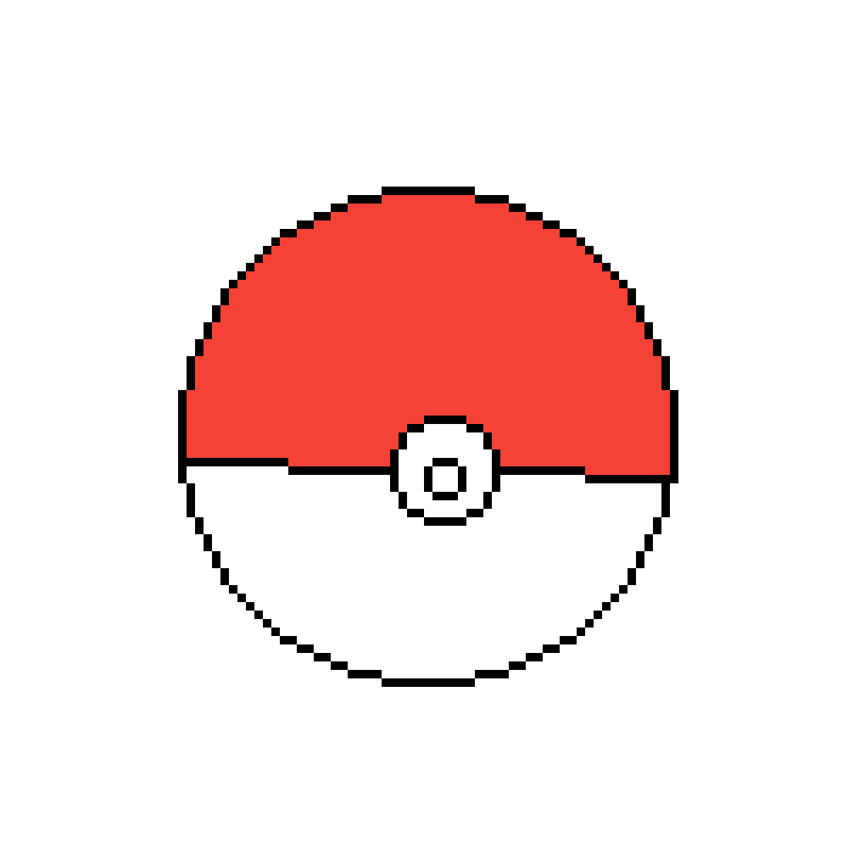 Editing Pokeball - Free online pixel art drawing tool - Pixilart