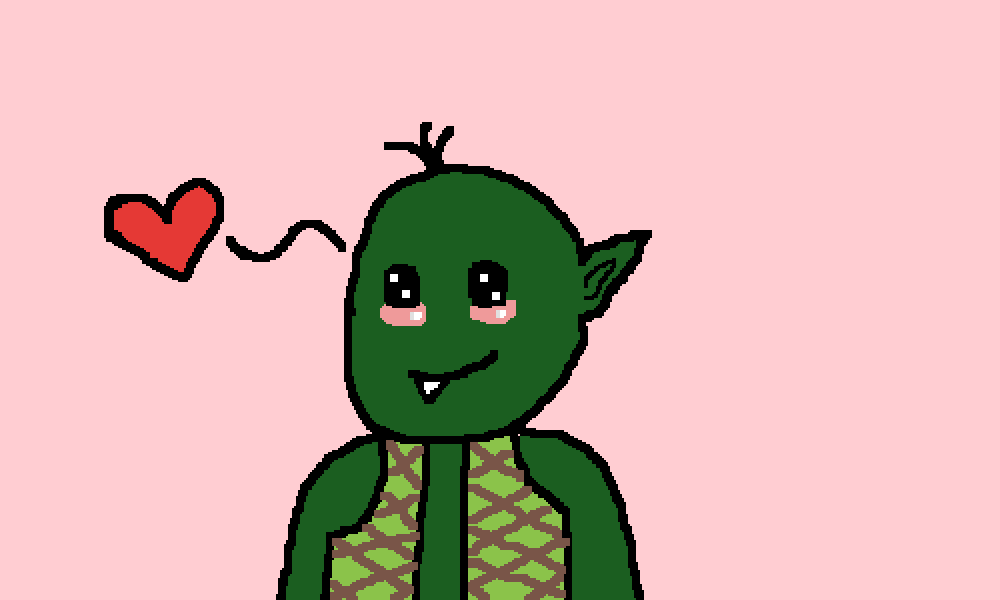 Pixilart - Cute Goblin by Scotland