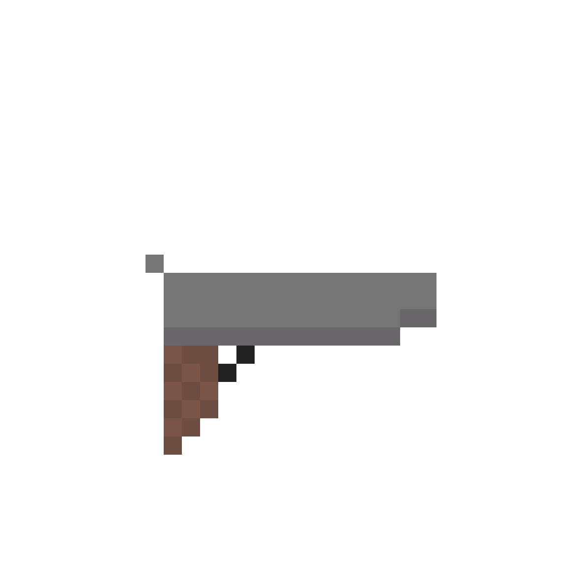 Minecraft Pistol Pixel Art