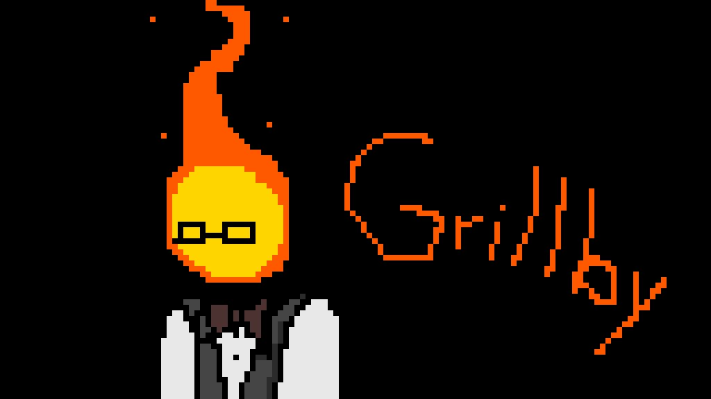 Pixilart - Grillby by DaBrawler00