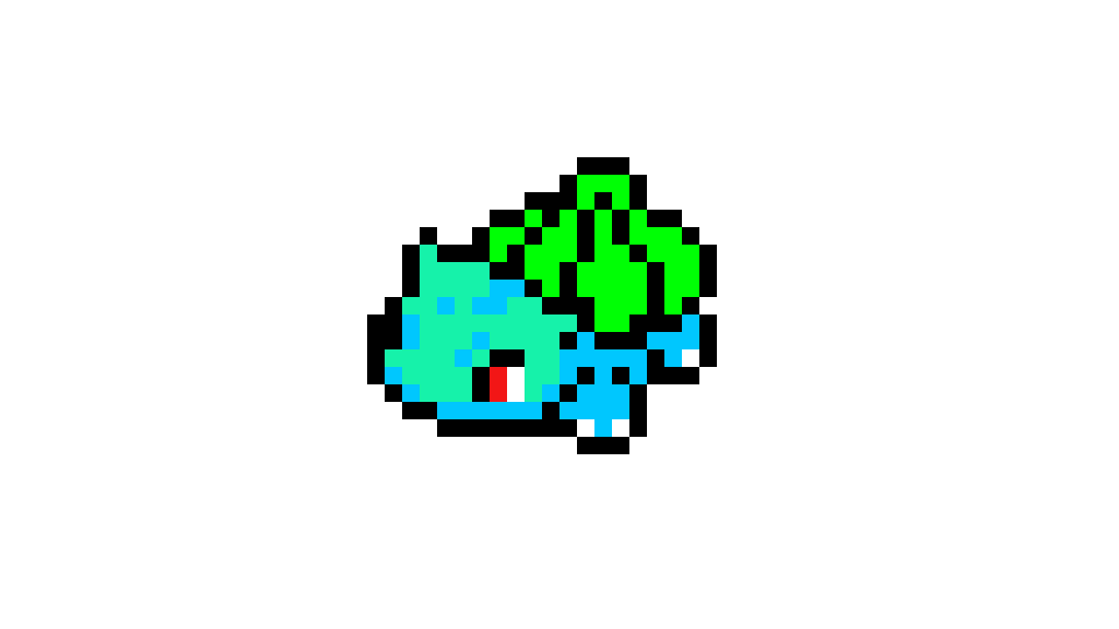 Pixilart - Bulbasaur Sprite by Anonymous