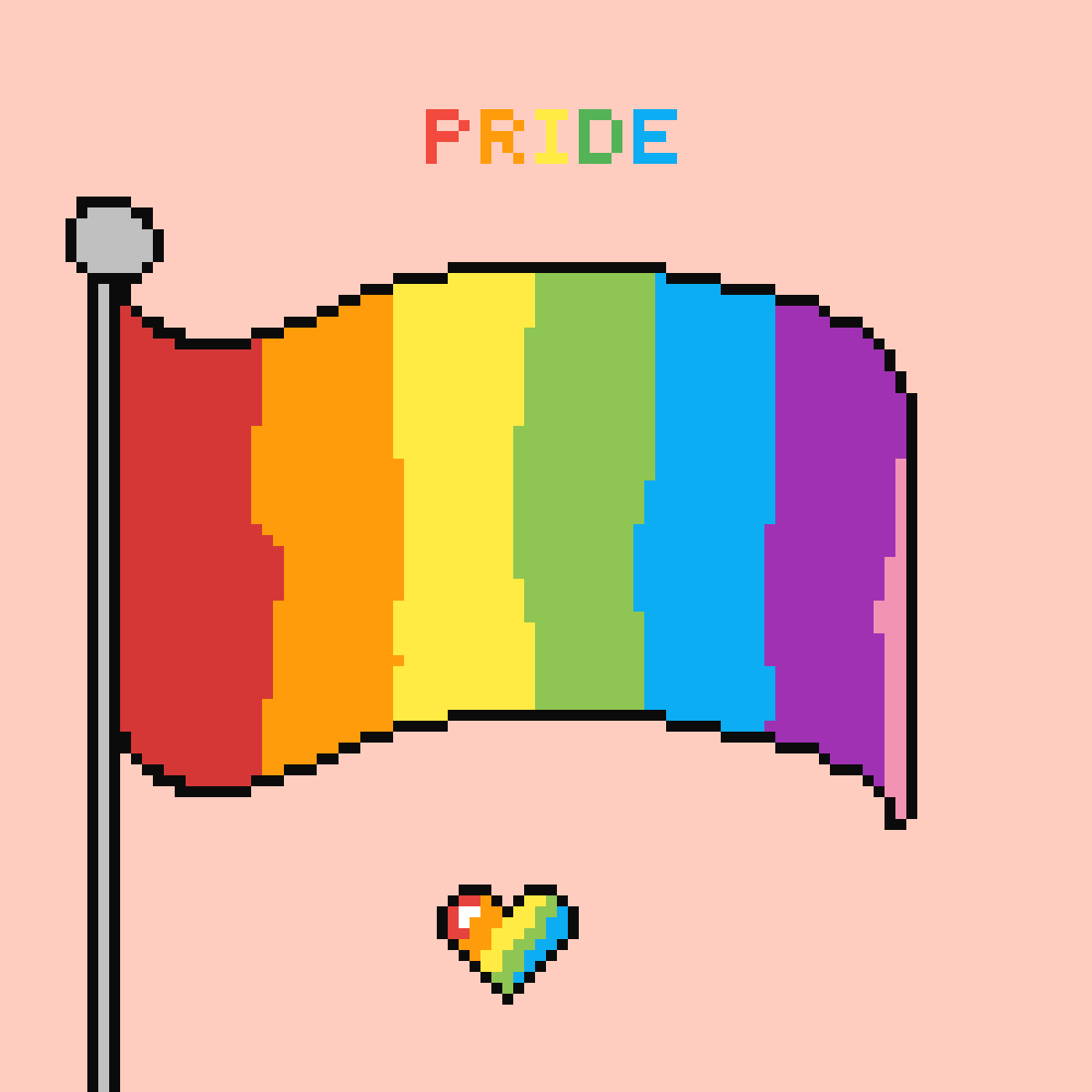 Editing pride flag