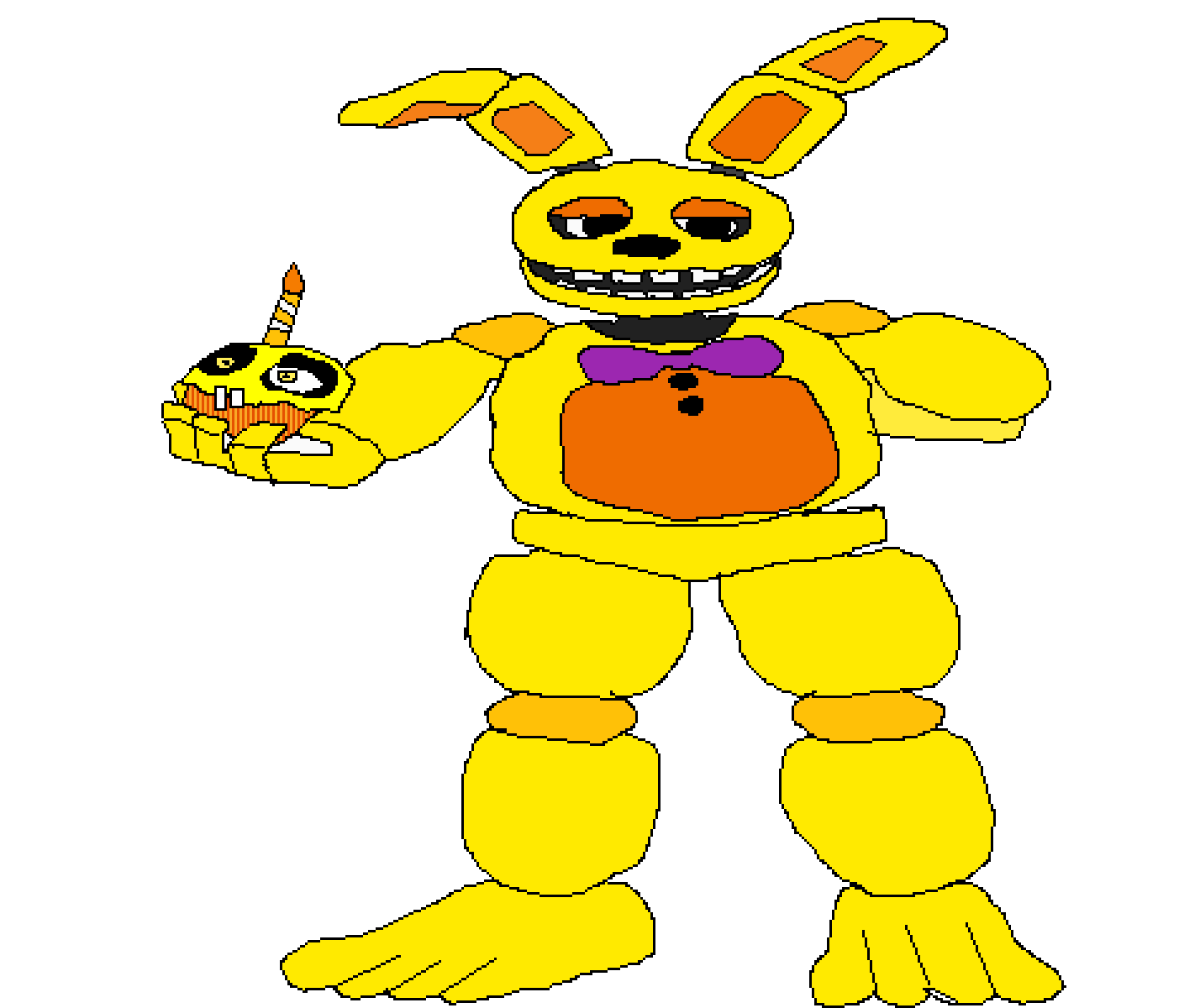 Pixilart - Springbonnie outline by TheMeatlyFAN