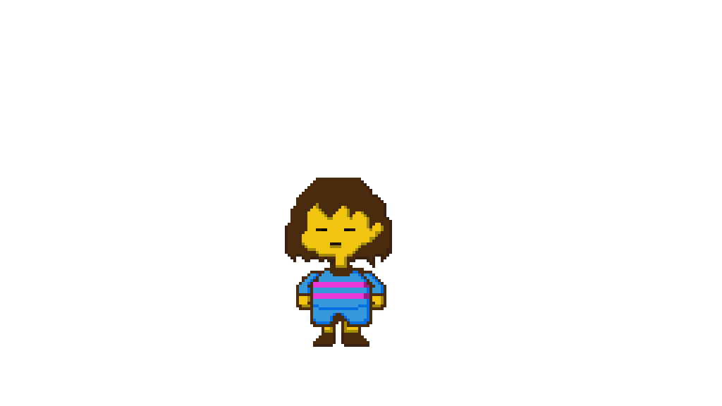 Editing HD-er Frisk sprite - Free online pixel art drawing tool - Pixilart