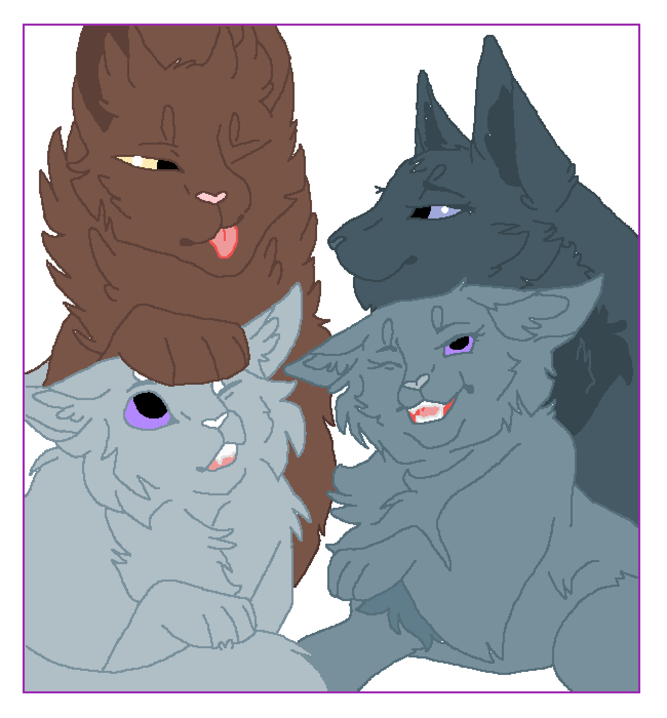 Pixilart - Bluestar and OakHeart by Xylos