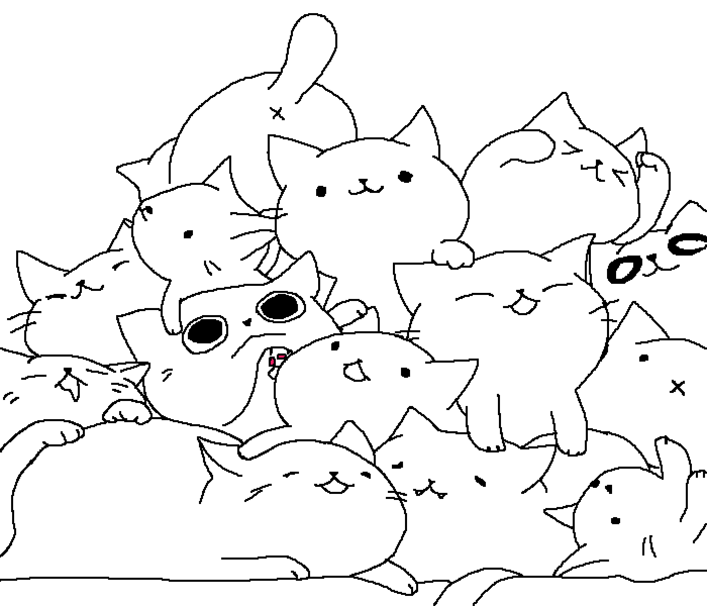 Pixilart - Base for cat s by Lavendersent