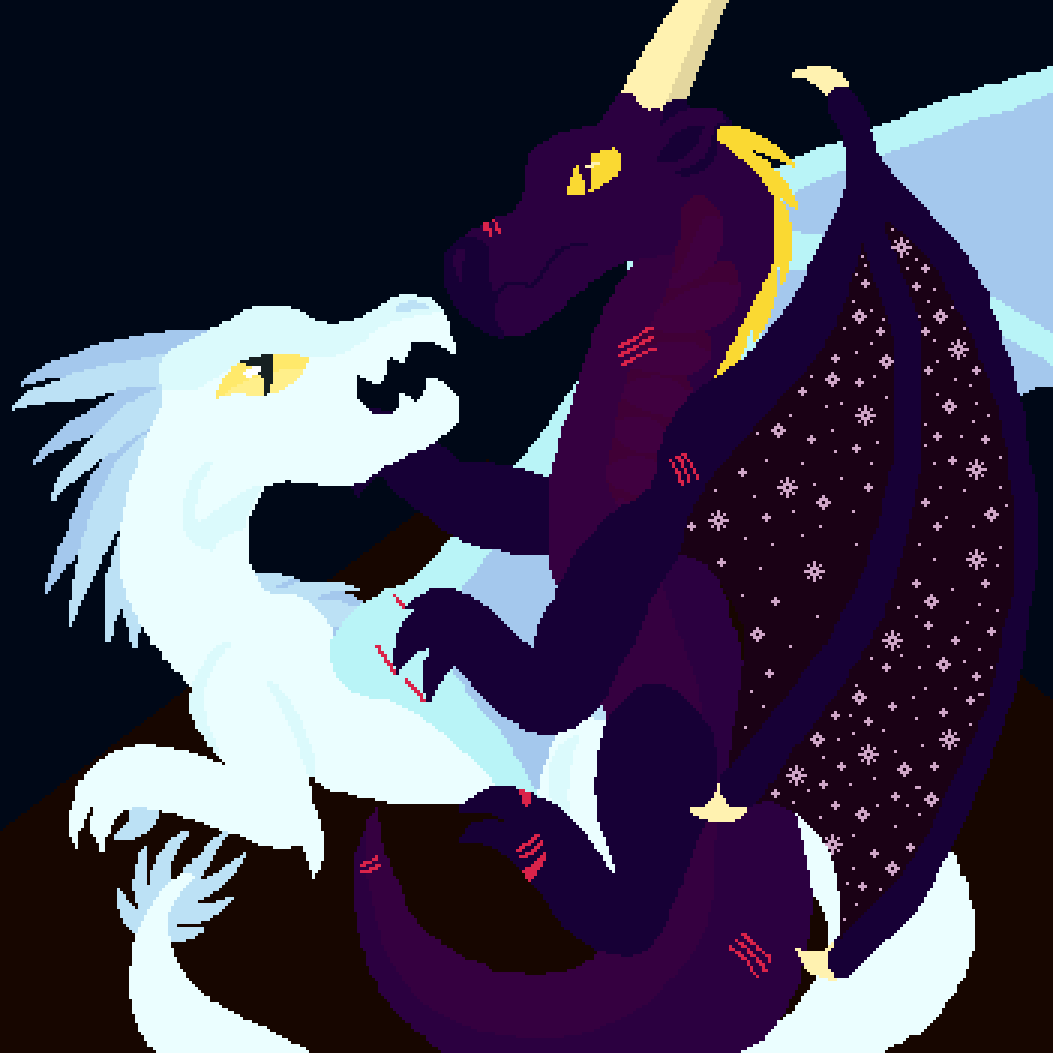 Pixilart - Icewing Vs. Nightwing by BlobbiTheFish