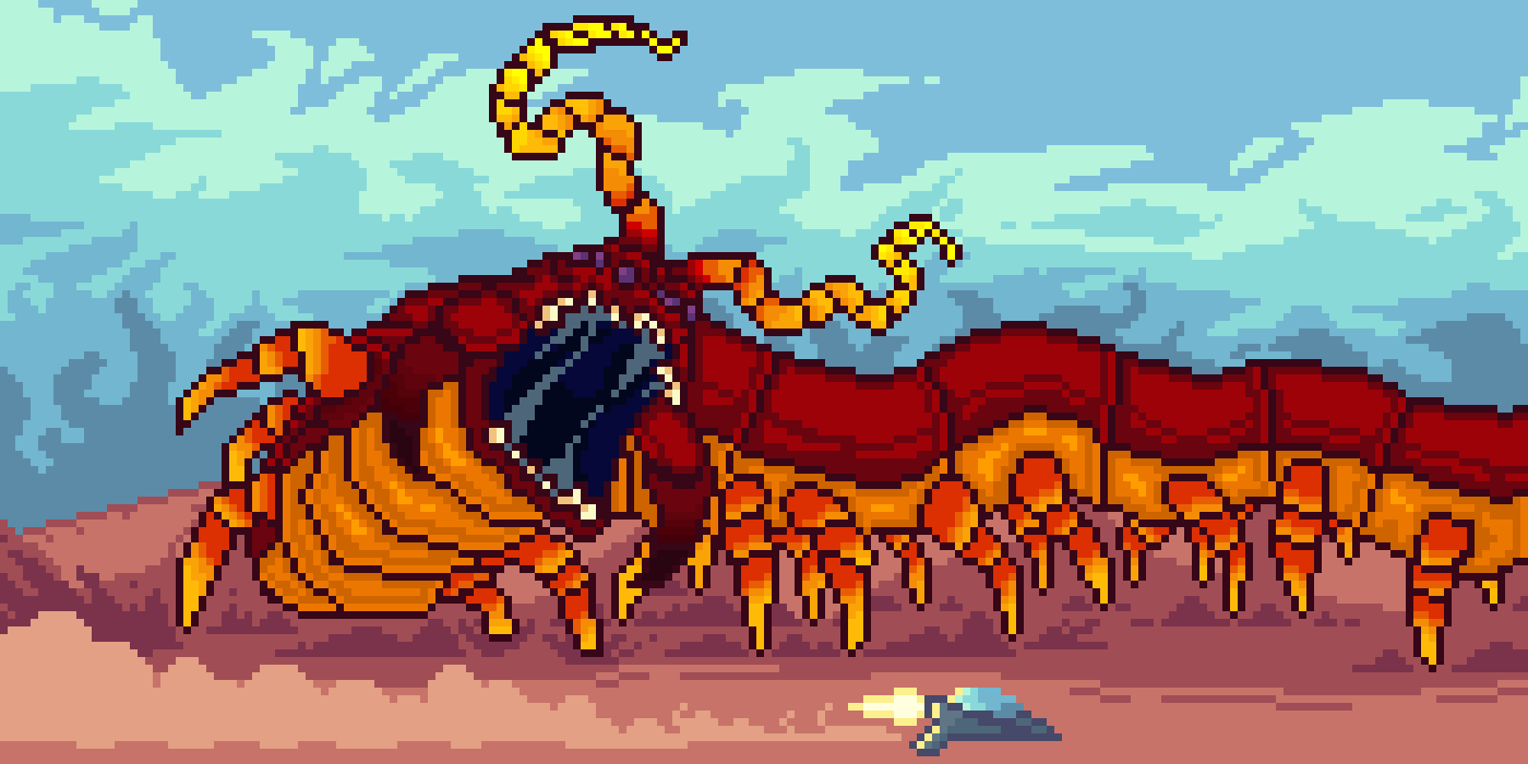 Pixilart - Centipede by bptaco