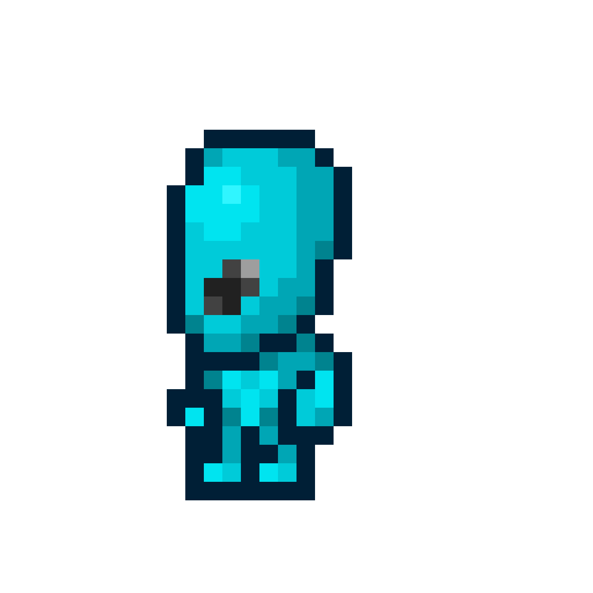 Pixilart - terraria blue martian by stoltzmanethan
