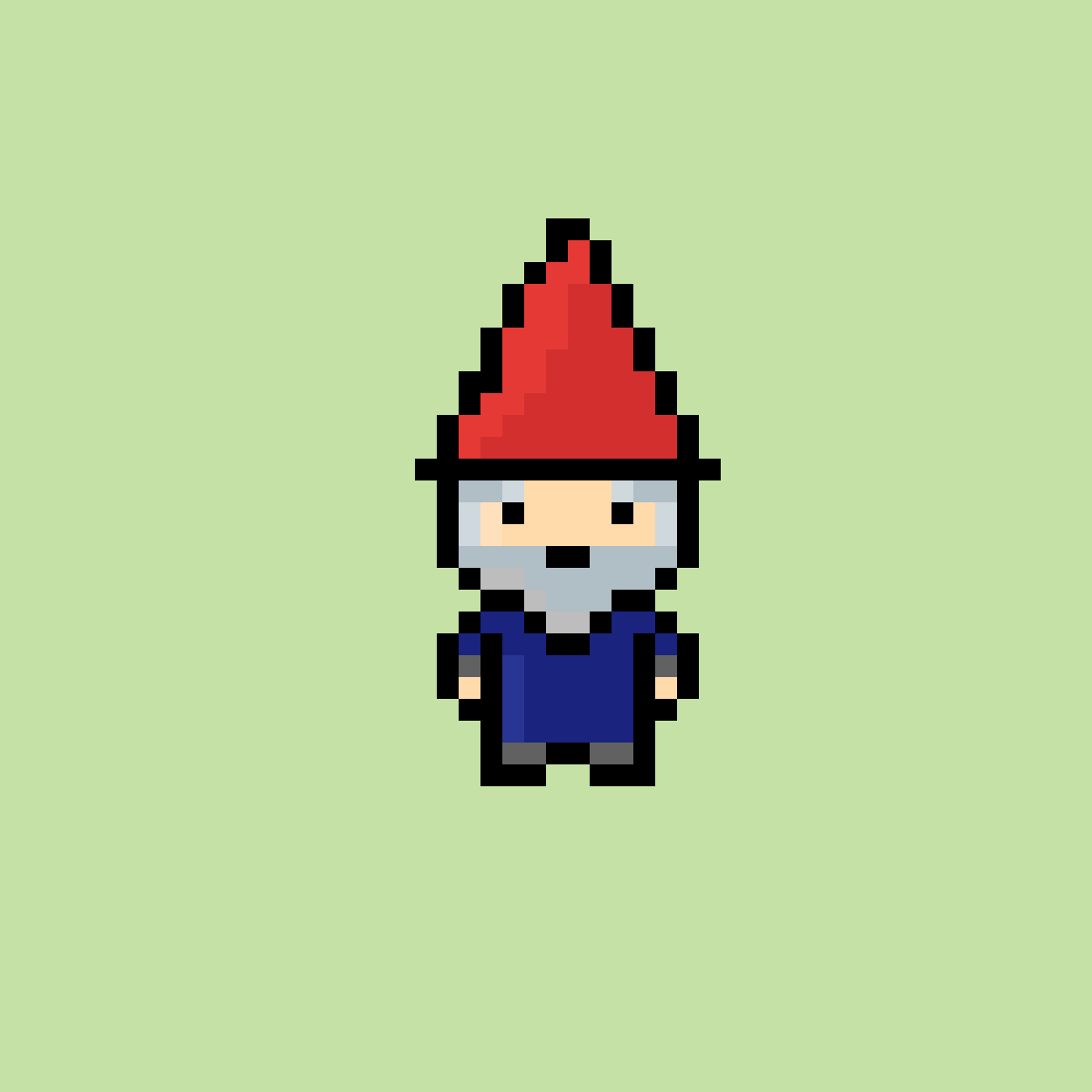 Pixilart - Garden Gnome by curdledog