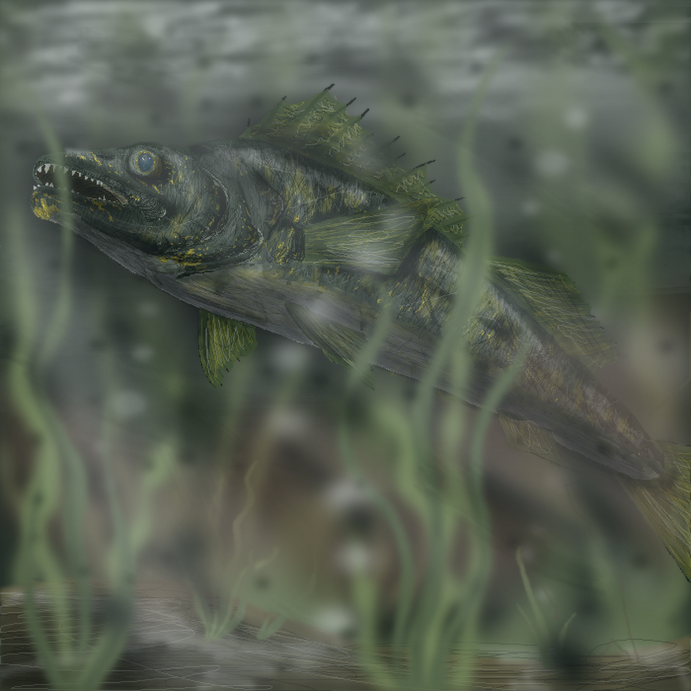 Pixilart - Walleye by iiWyv3rn106