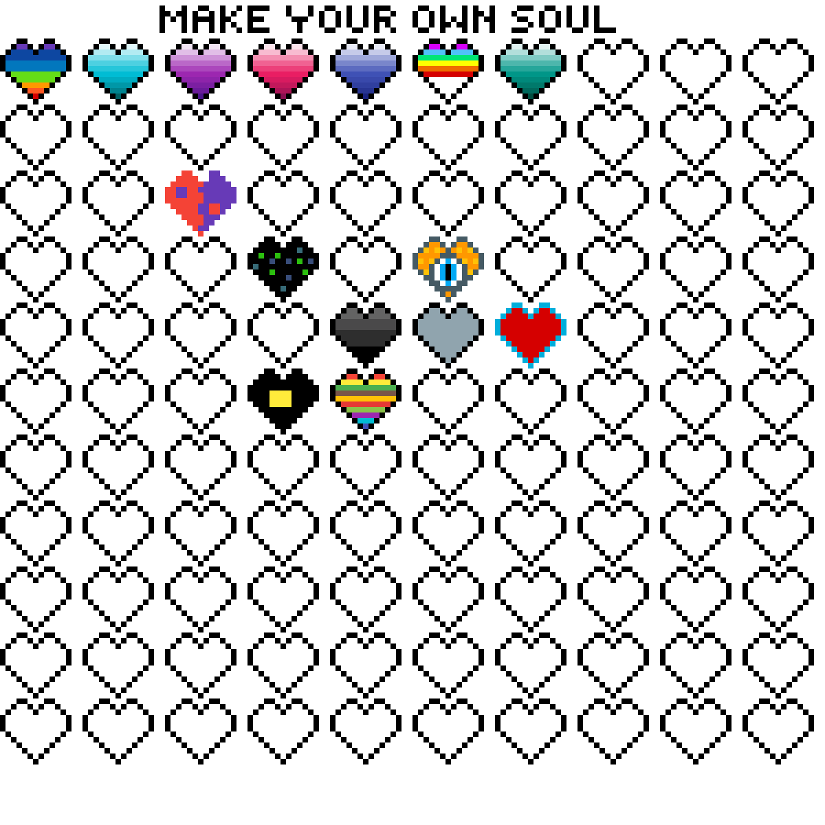 Editing make your own soul - Free online pixel art drawing tool - Pixilart