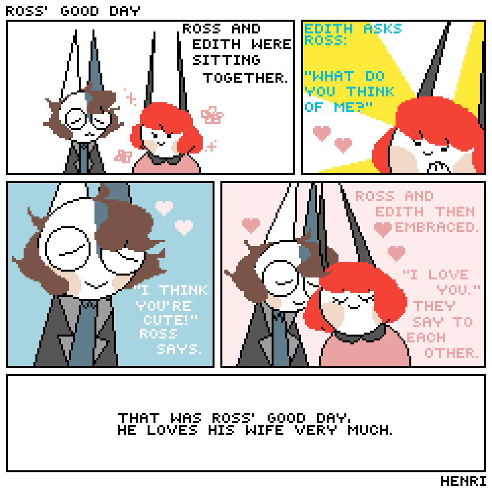 Pixilart - Ross' Good Day by henri