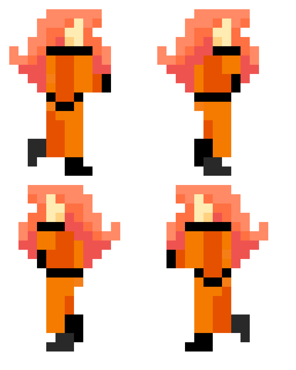 Pixilart - Sprite walking left and write by CharacterOfYour