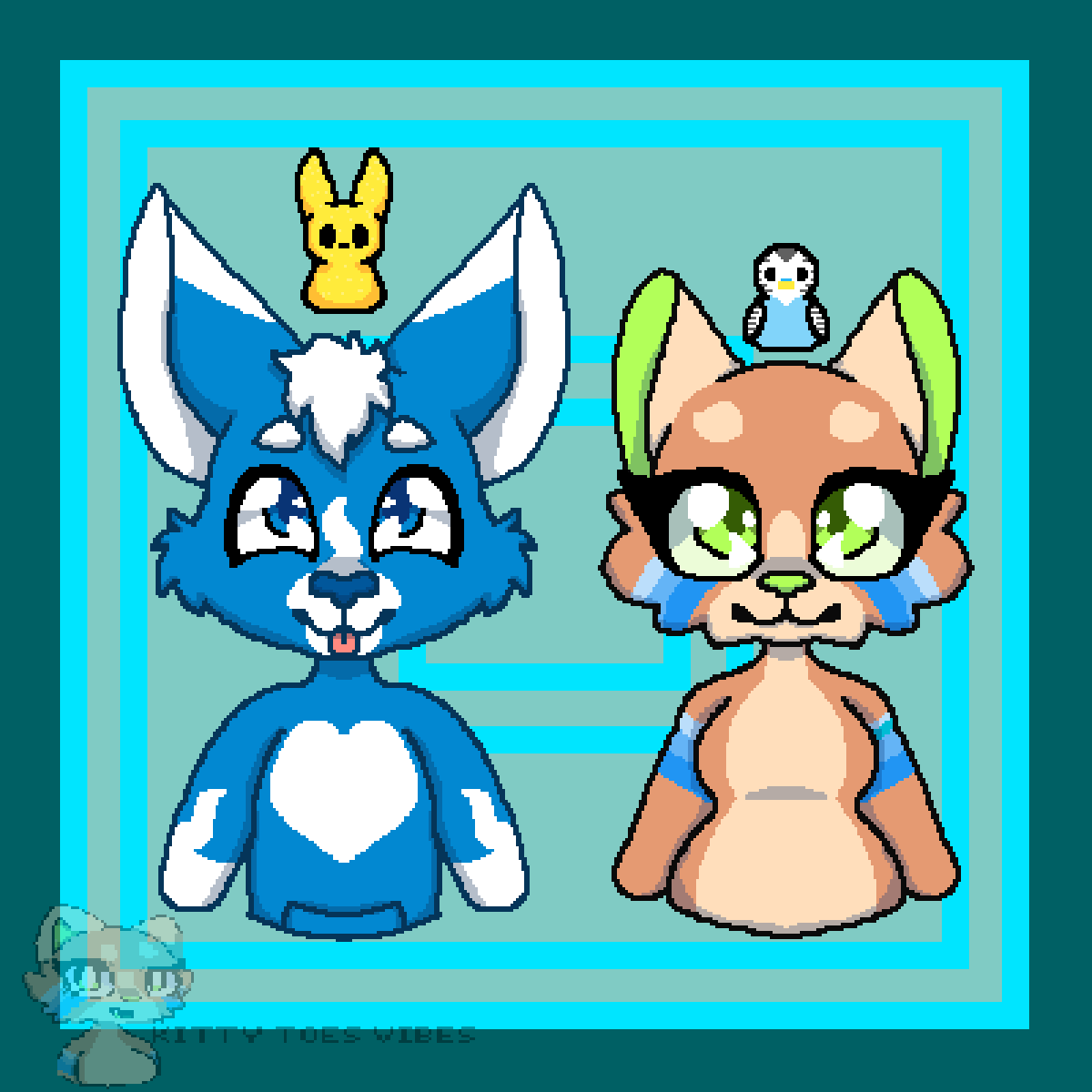 Pixilart - Pocari Roo Bleu by KittyToesVibes