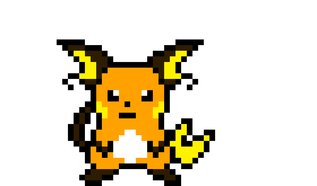 Editing rai rai raichu - Free online pixel art drawing tool - Pixilart